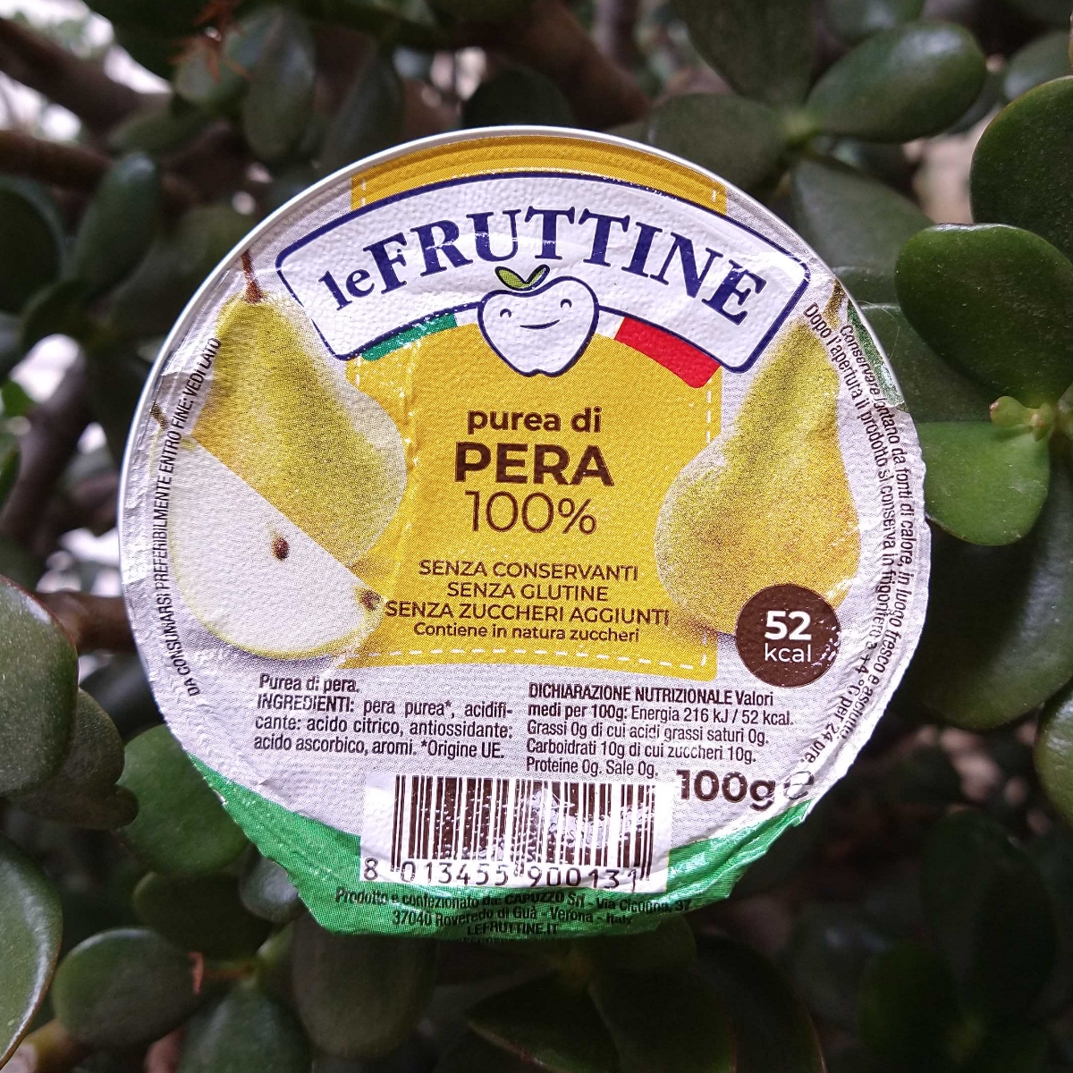 Puea di sola pera from Le fruttine - Vegan Product Reviews & Ratings ...
