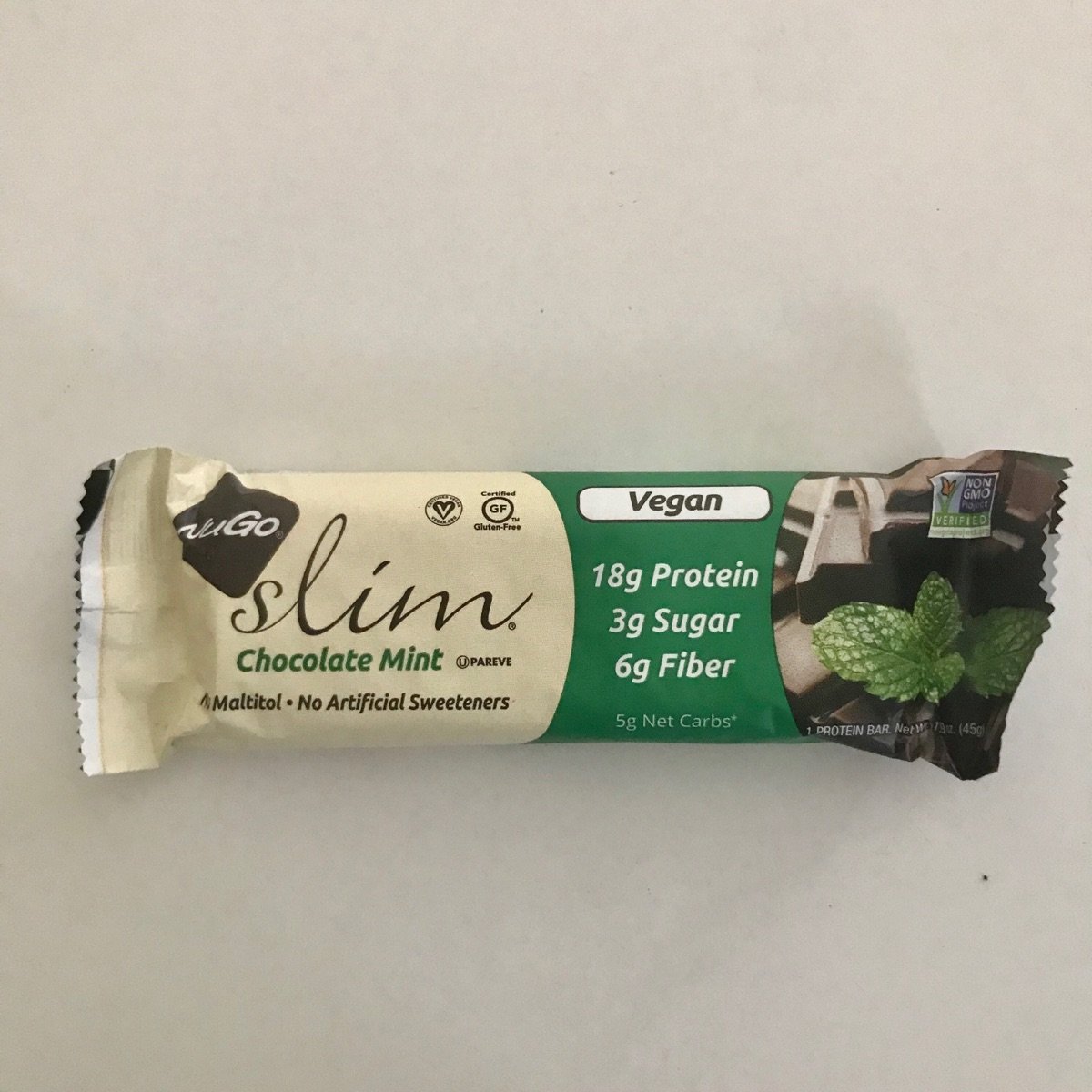 Slim Chocolate Mint from NuGo - Vegan Product Reviews & Ratings | abillion