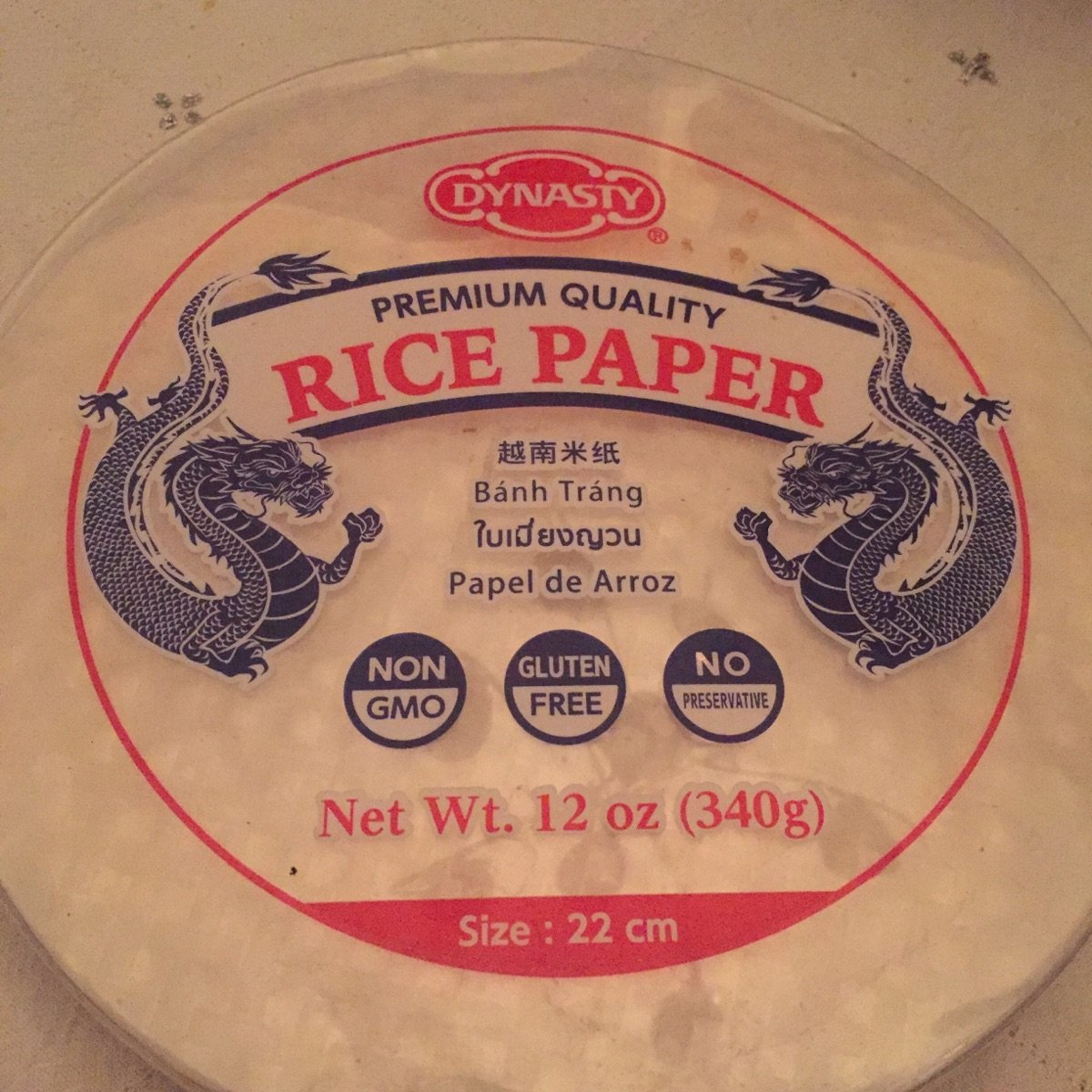 Dynasty premium quality Rice Paper from Dynasty - Vegan Product Reviews ...