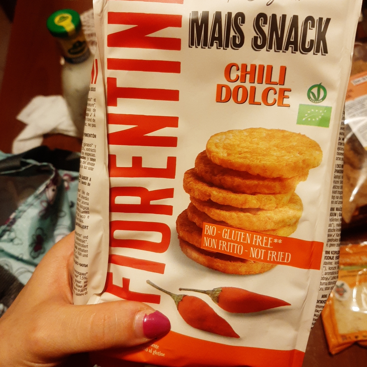 Mais snack chili dolce from Fiorentini - Vegan Product Reviews ...