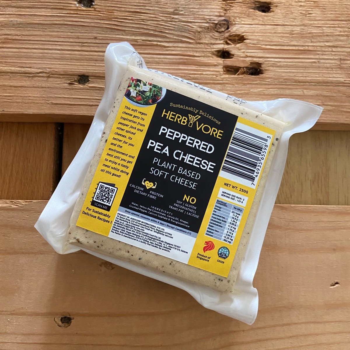 HerbYvore Peppered Pea Cheese from HerbYvore - Vegan Product Reviews ...