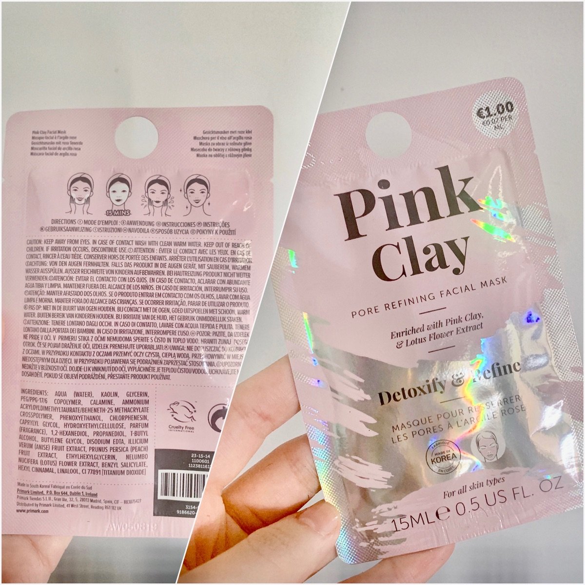 Pink Clay Mask from Primark Beauty - Vegan Product Reviews & Ratings ...
