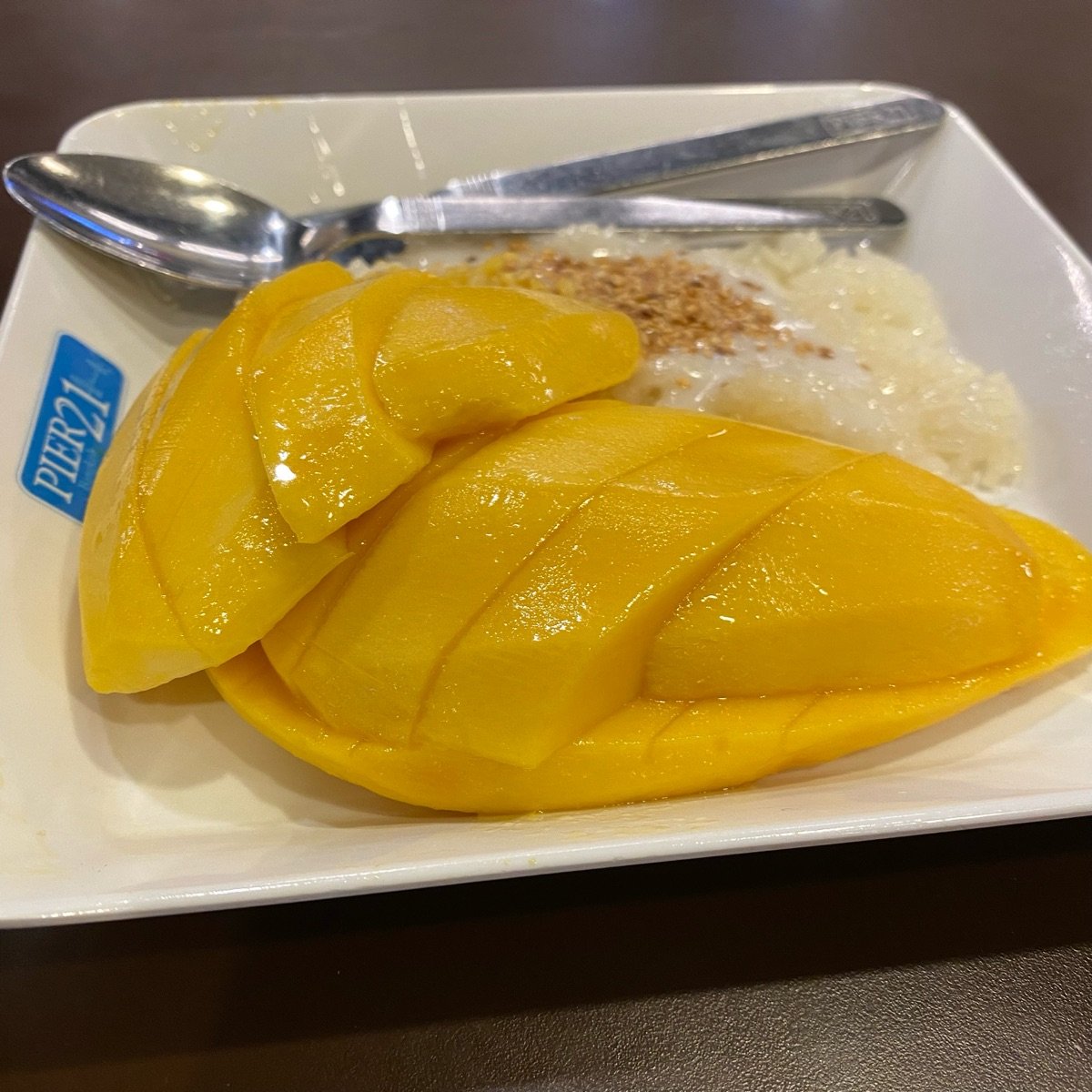 Mango Sticky Rice at Pier 21 Food Court, Bangkok - Vegan Dish Reviews ...