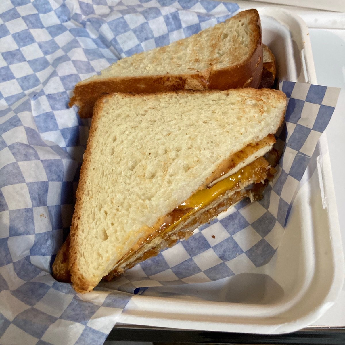 Hangover Chicken Sammy at Meta Burger, Denver - Vegan Dish Reviews ...