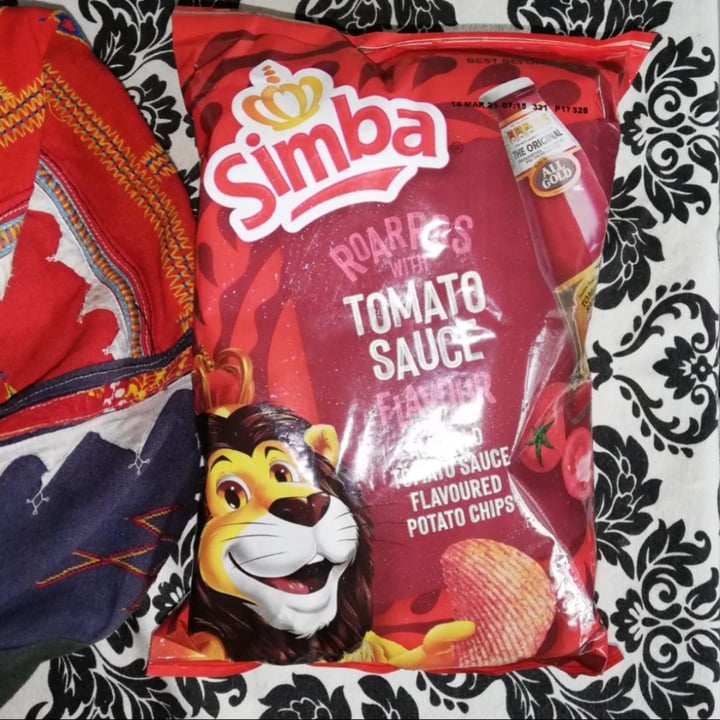 Simba All Gold Tomato Sauce Flavoured Potato Chips Review | abillion