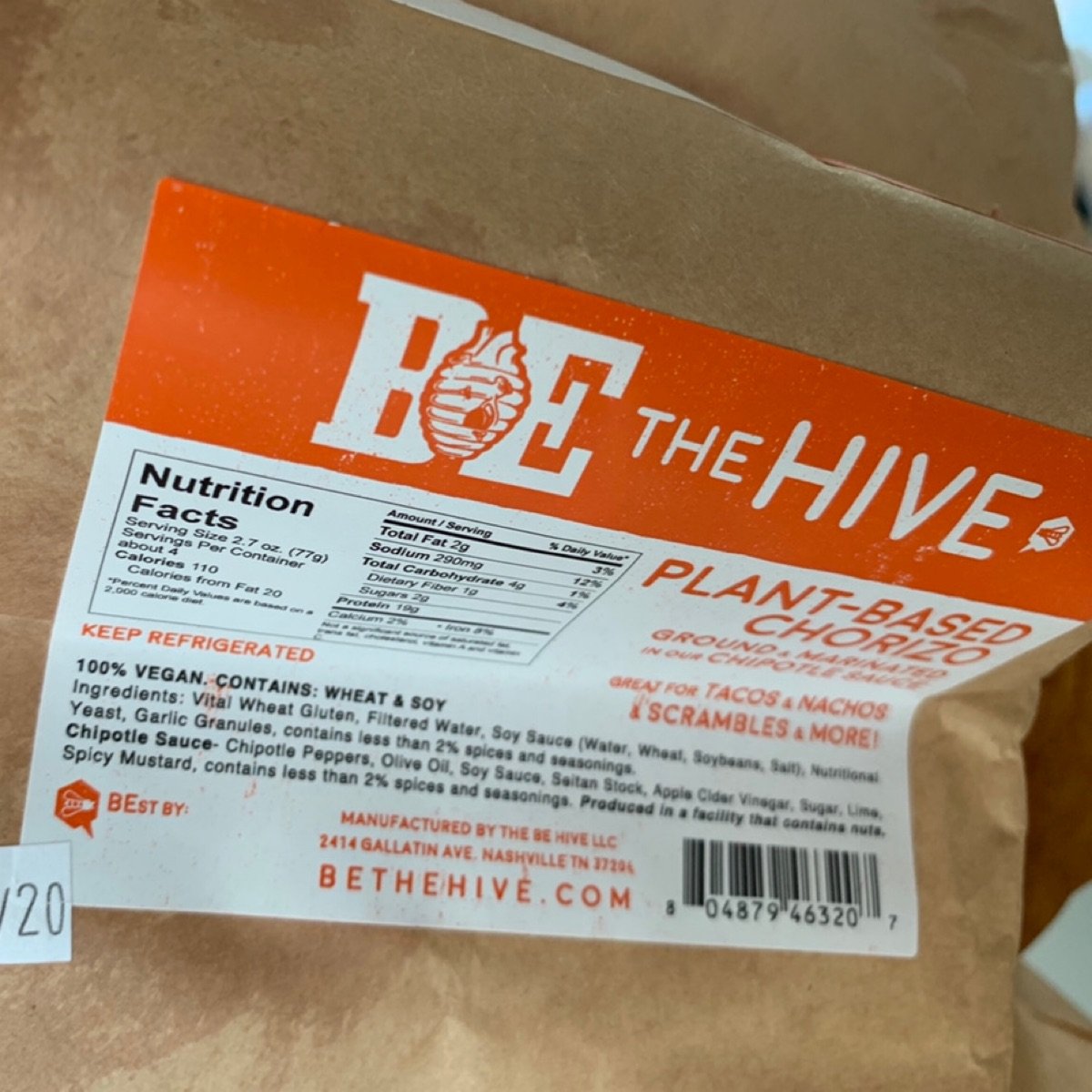 Plant based chorizo from Be The Hive - Vegan Product Reviews & Ratings ...