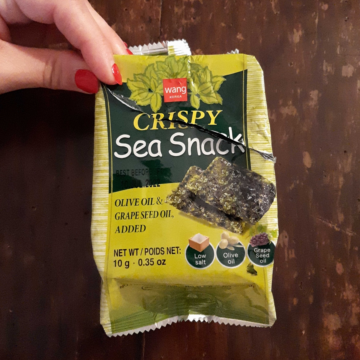 Crispy sea snack from Wang - Vegan Product Reviews & Ratings | abillion