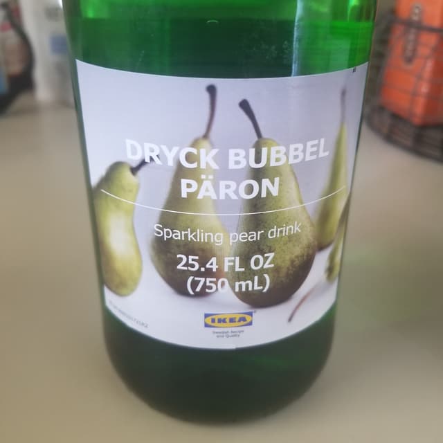 Sparkling Pear Drink from Dryck Bubbel Päron - Vegan Product Reviews ...