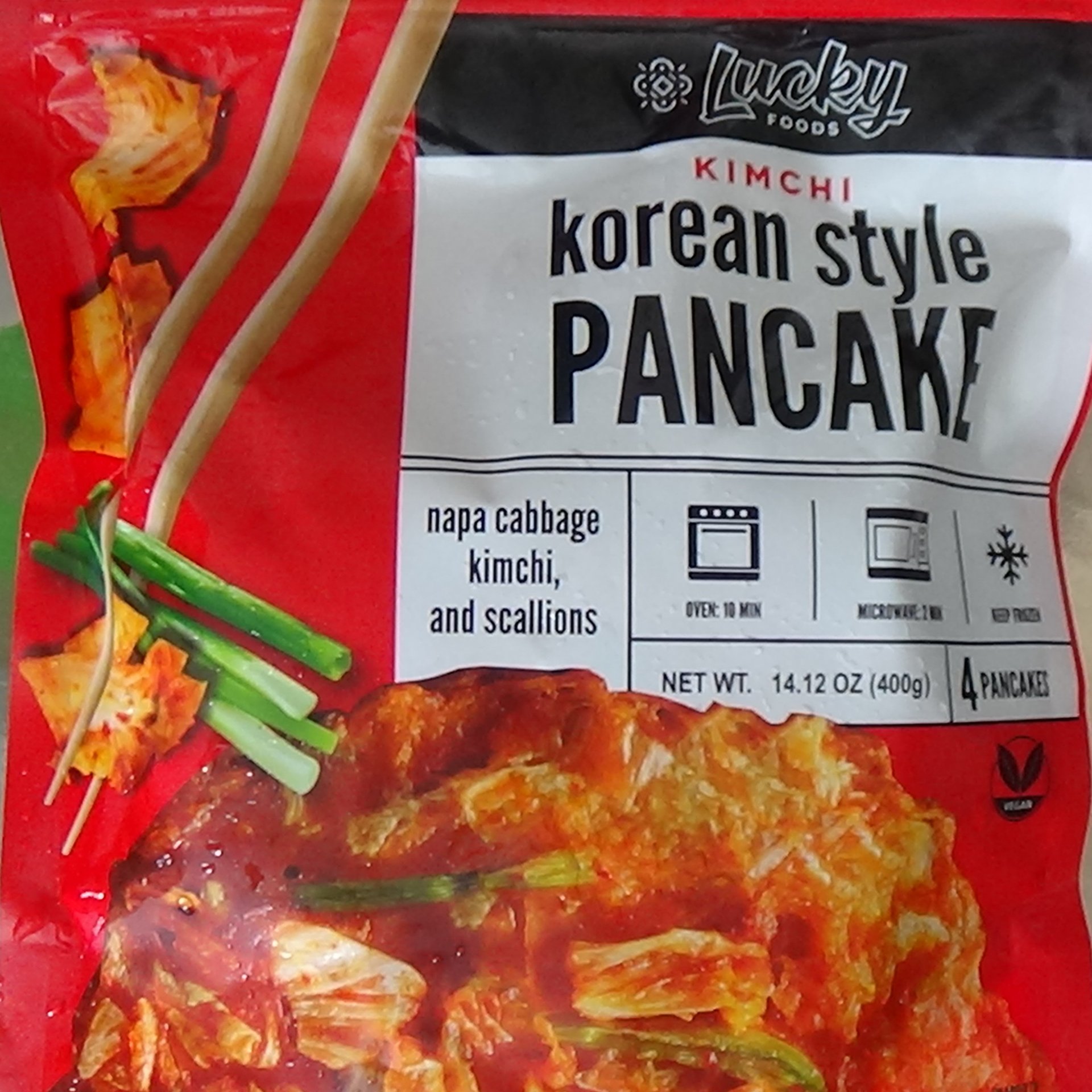 Kimchi Korean Style Pancake at Lucky Foods - Review by @vegangelist ...