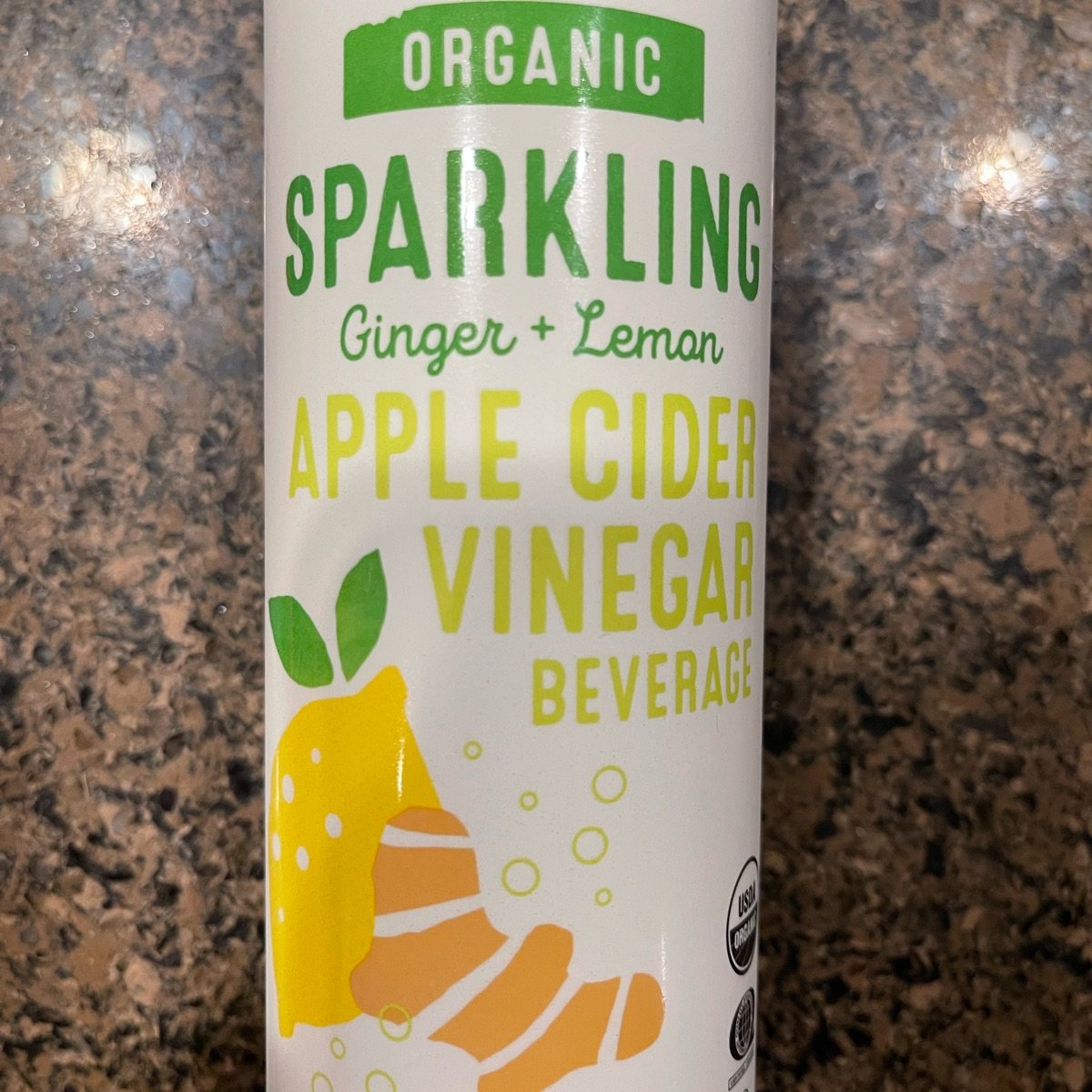 Organic Lemon and Ginger Apple Cider Vinegar sparkling beverage from Trader Joe's - Vegan ...