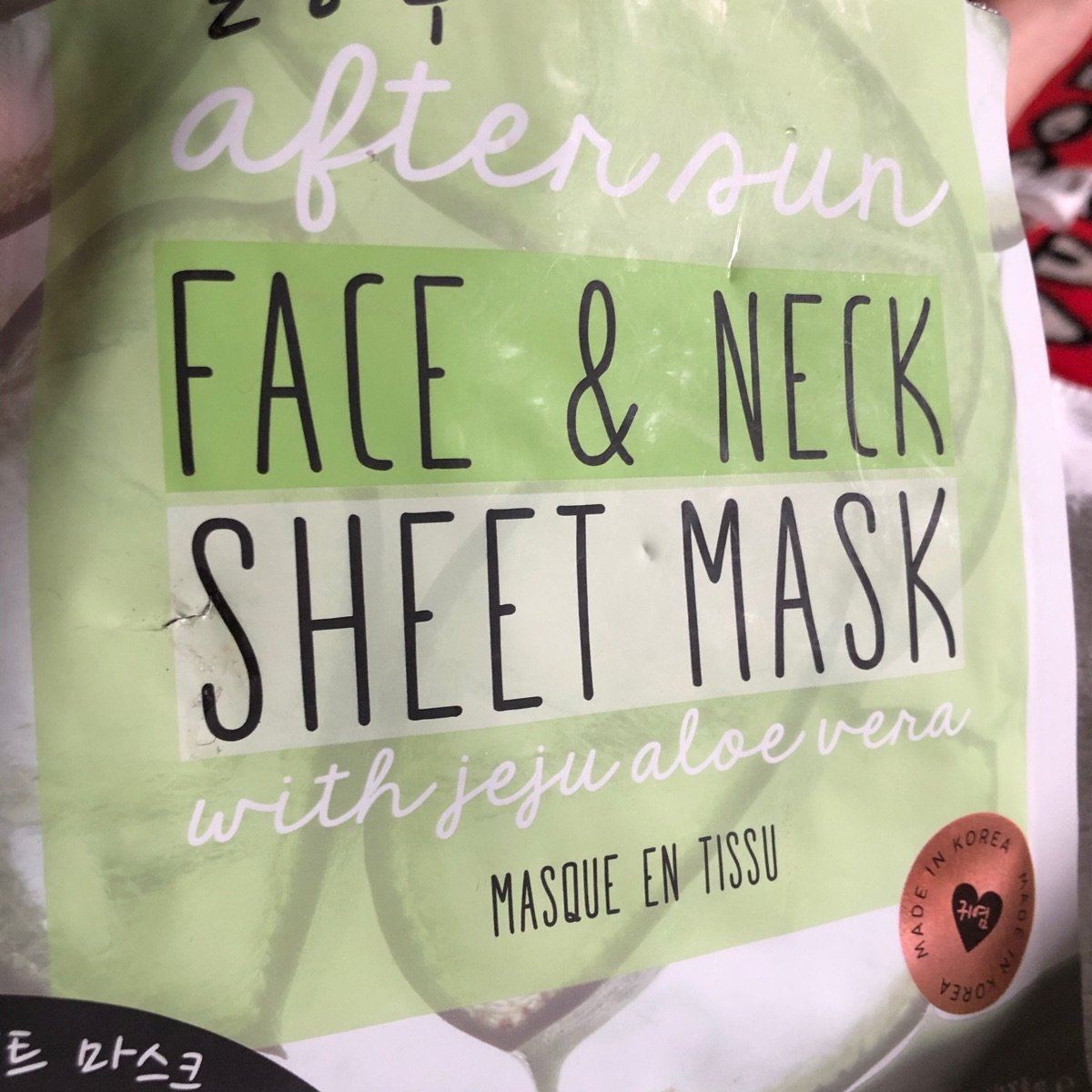 After Sun Face & Neck Sheet Mask from Oh K! - Vegan Product Reviews ...