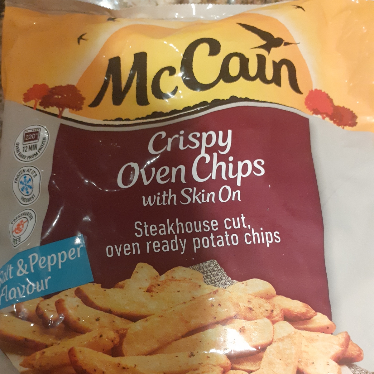 Salt and Pepper Flavoured Crispy Oven Chips from McCain - Vegan Product ...