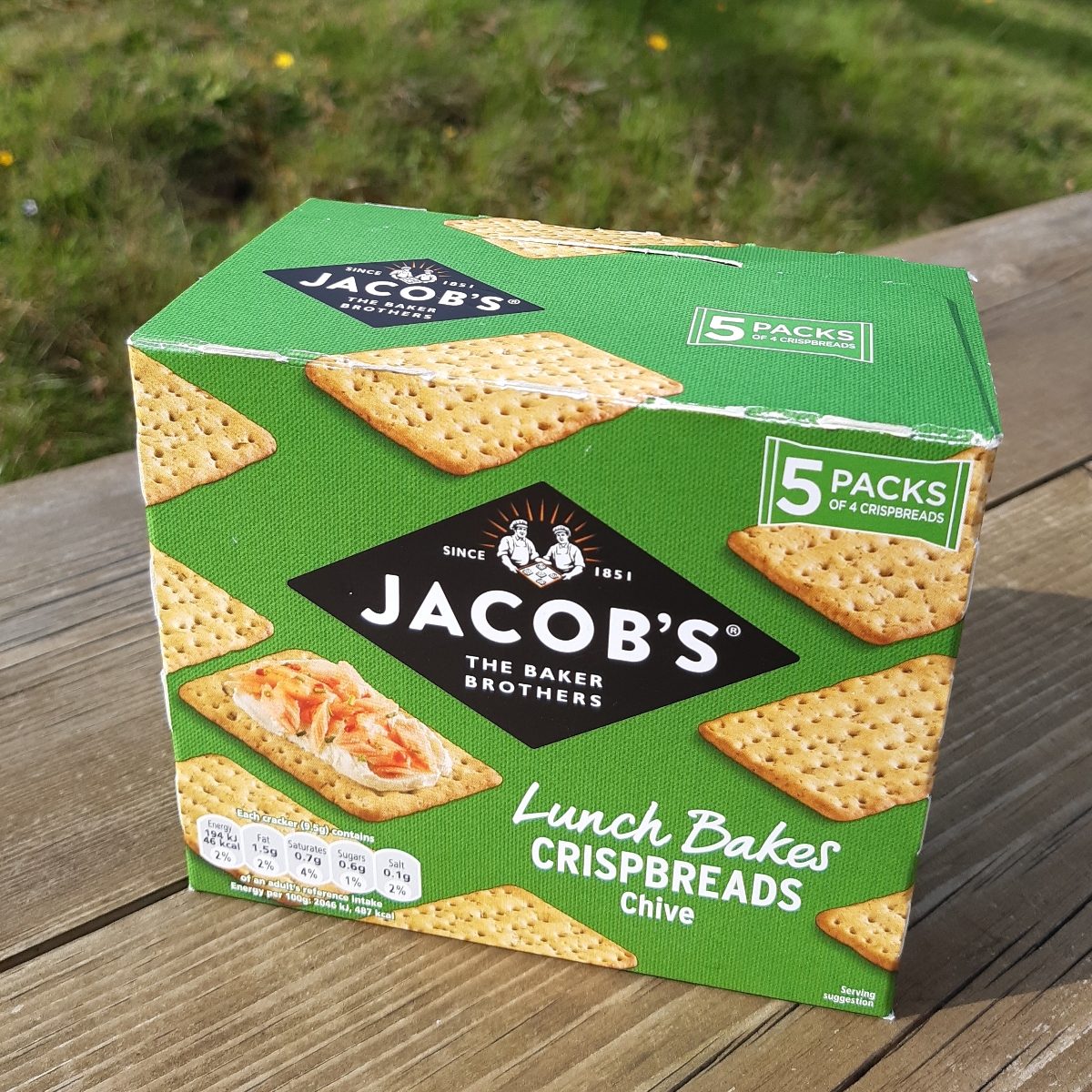Lunch Bakes Crispbreads Chive from Jacob's - Vegan Product Reviews ...