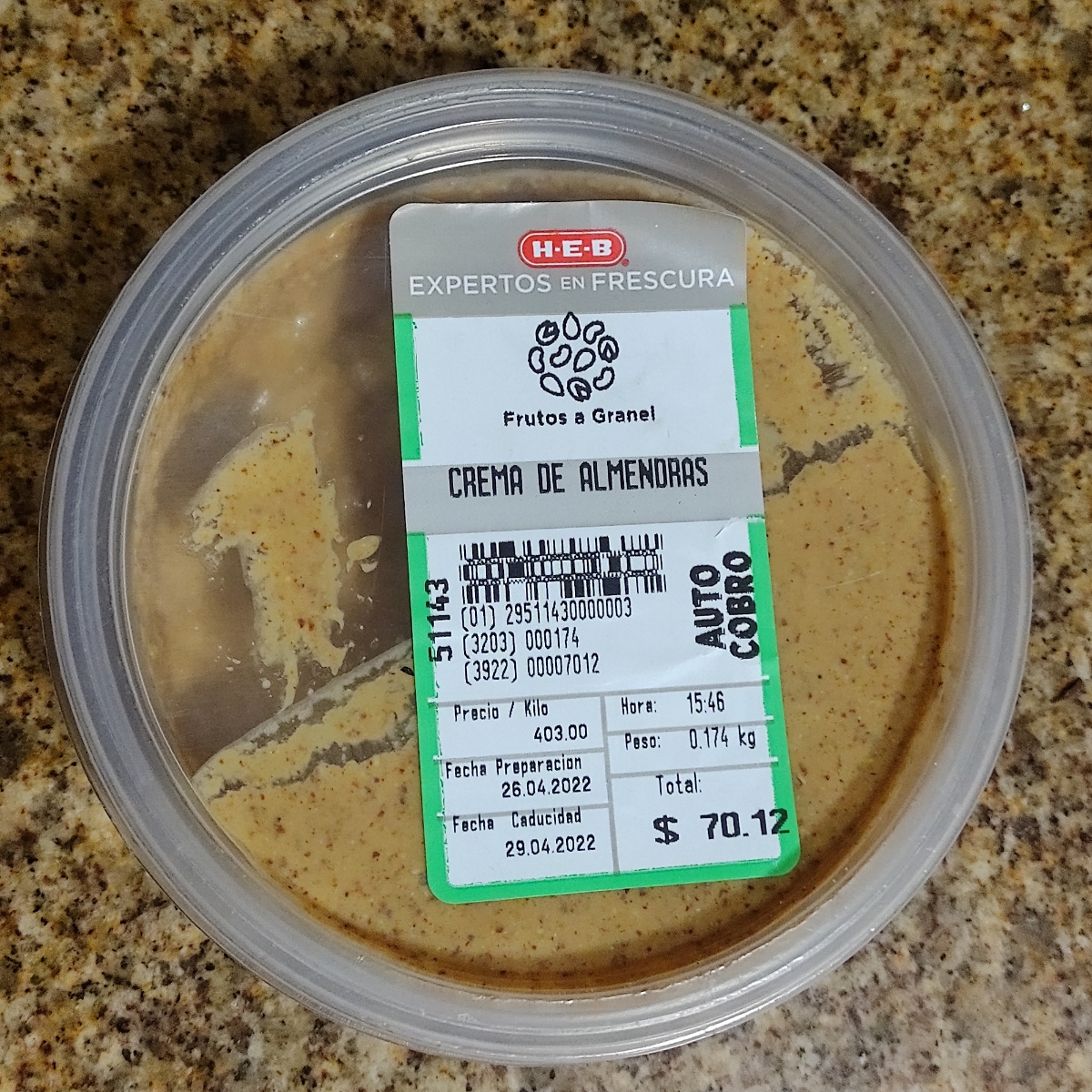 Crema de Almendras Fresca from HEB - Vegan Product Reviews & Ratings ...