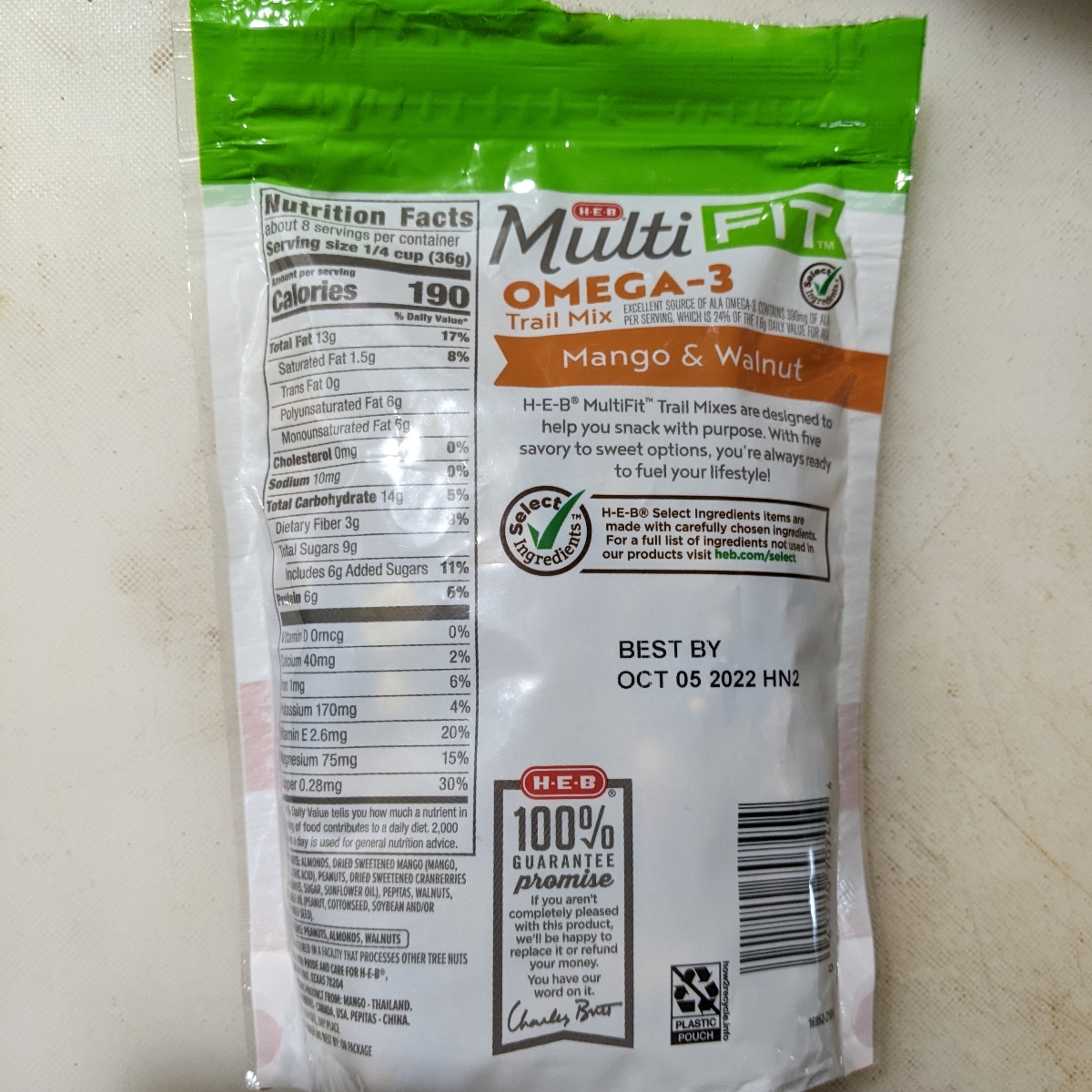 Multi Fit Omega-3 Trail Mix from H-E-B - Vegan Product Reviews ...