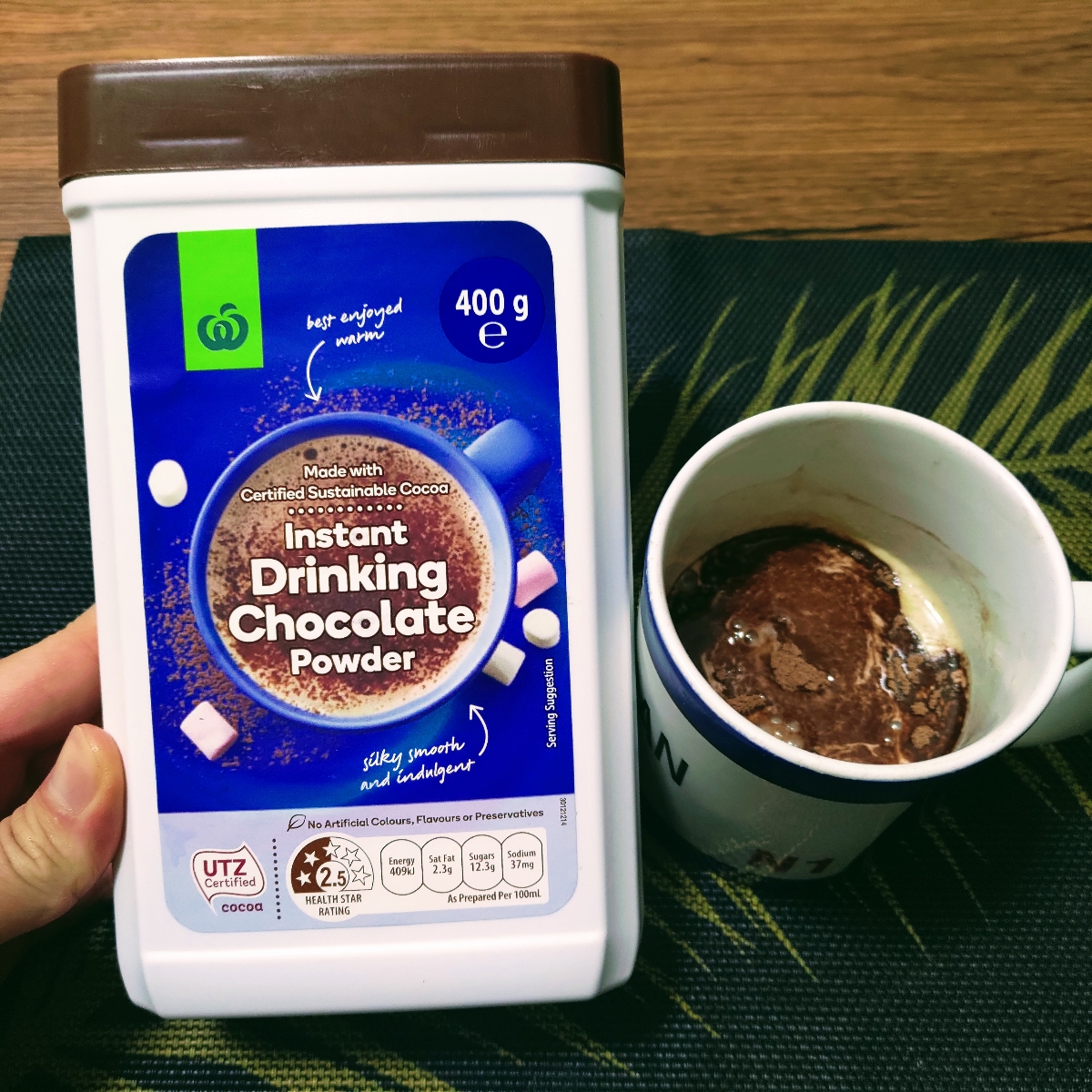 instant drinking chocolate powder from Woolworths Food - Vegan Product ...