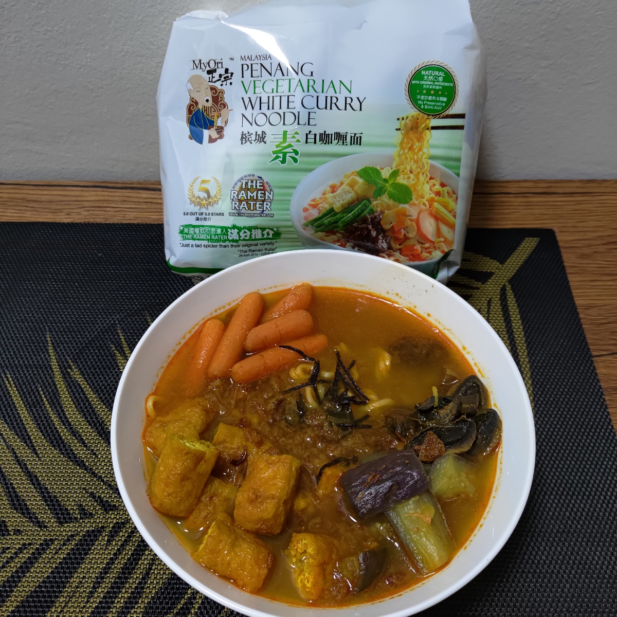 Penang Vegetarian White Curry Noodle from MyOri - Vegan Product Reviews ...