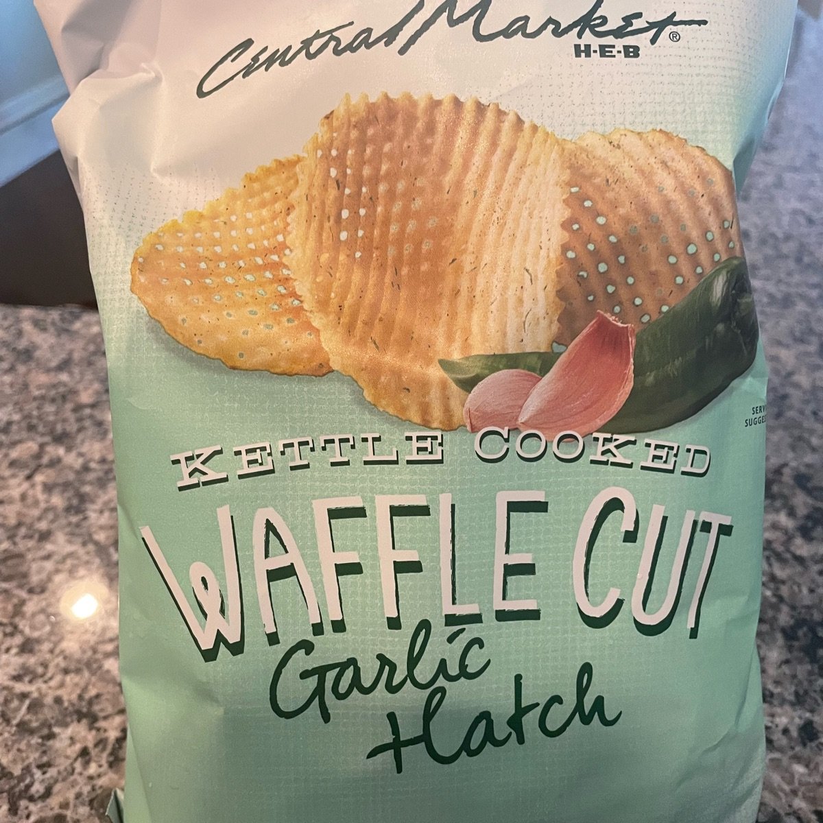 Waffle Cut Garlic Hatch from Central Market H.E.B - Vegan Product ...