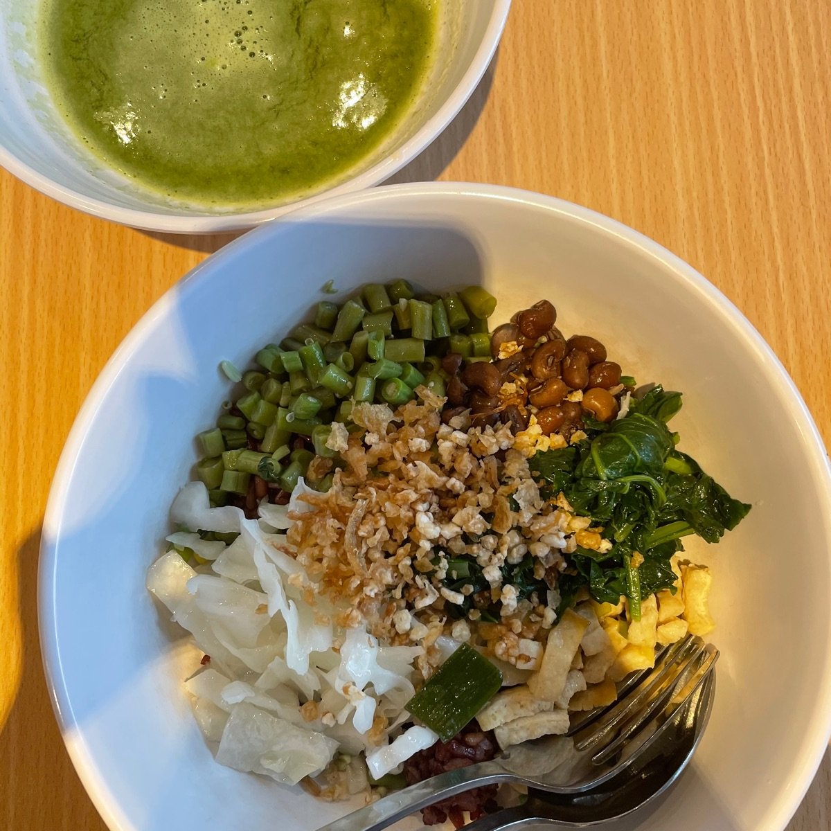 Thunder Tea Rice at Food Republic - NEX, Singapore - Vegan Dish Reviews ...