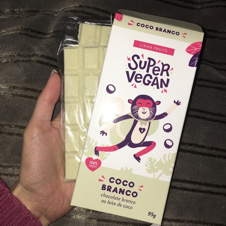 Super Vegan Barra de Chocolate - Coco Branco 95g Review | abillion