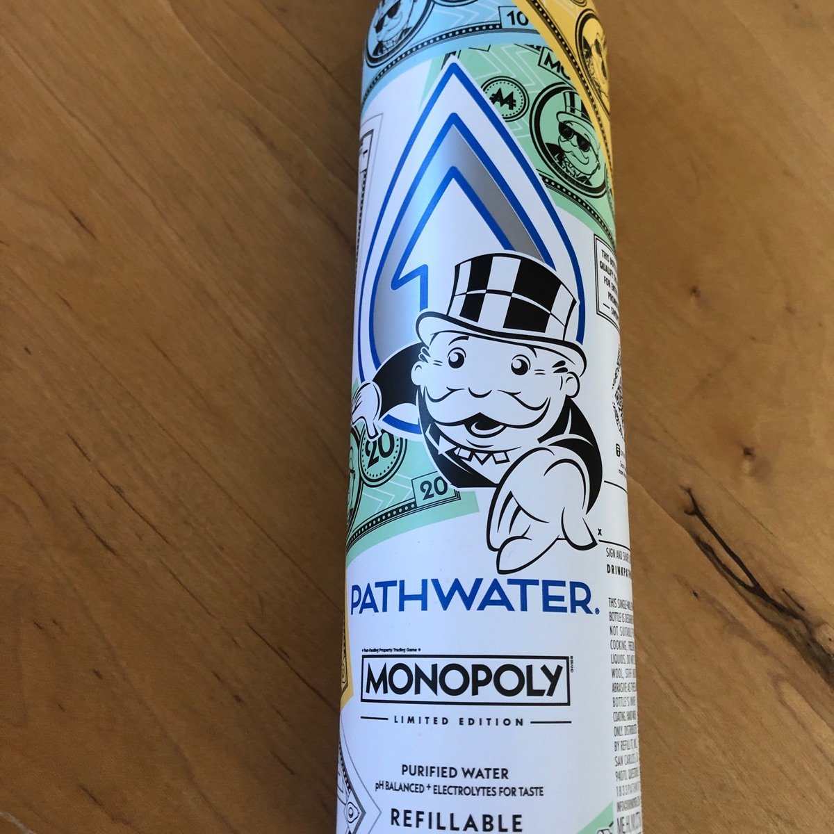 Monopoly refillable bottle from Pathwater - Vegan Product Reviews ...