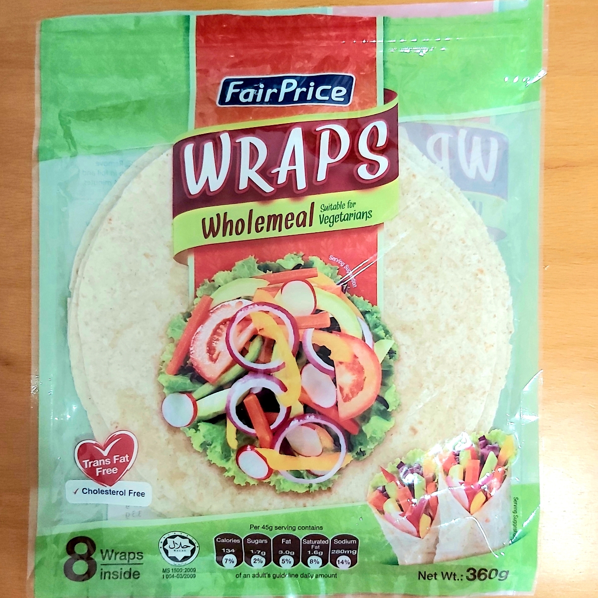 Wholemeal Wraps from FairPrice - Vegan Product Reviews & Ratings | abillion