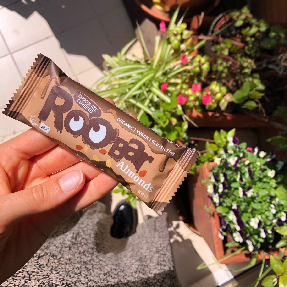 Chocolate Covered Almond Bar from Roo'bar - Vegan Product Reviews ...