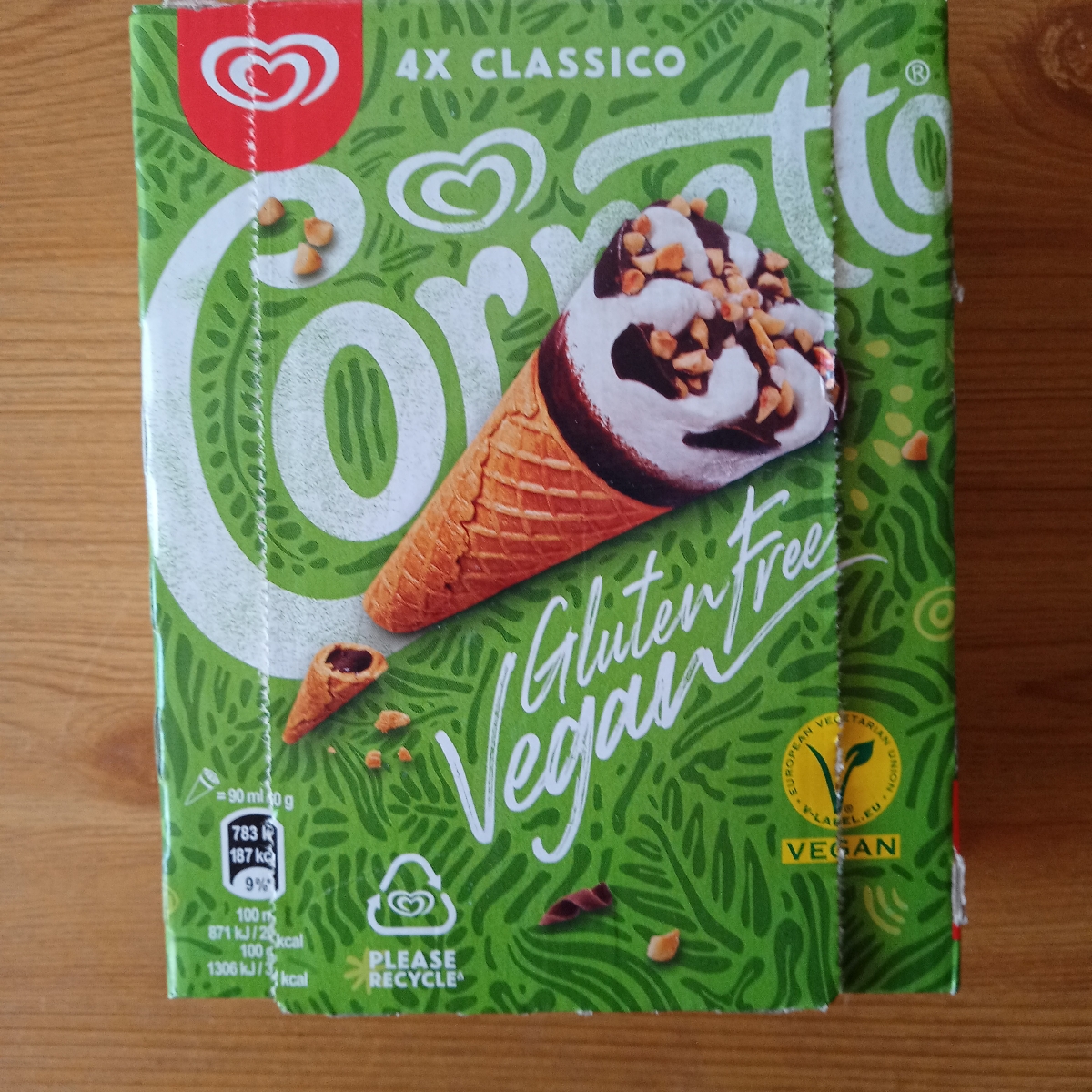 Cornetto - 4x Classico Cornetto (Gluten-Free, Vegan) Review | abillion