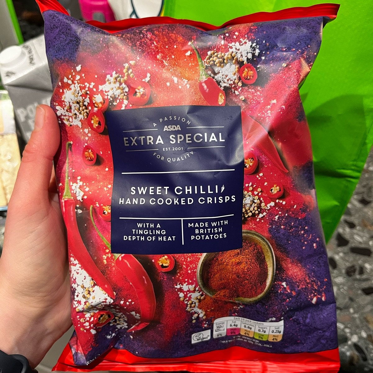 Asda extra special Sweet Chilli Hand Cooked Crisps Reviews | abillion