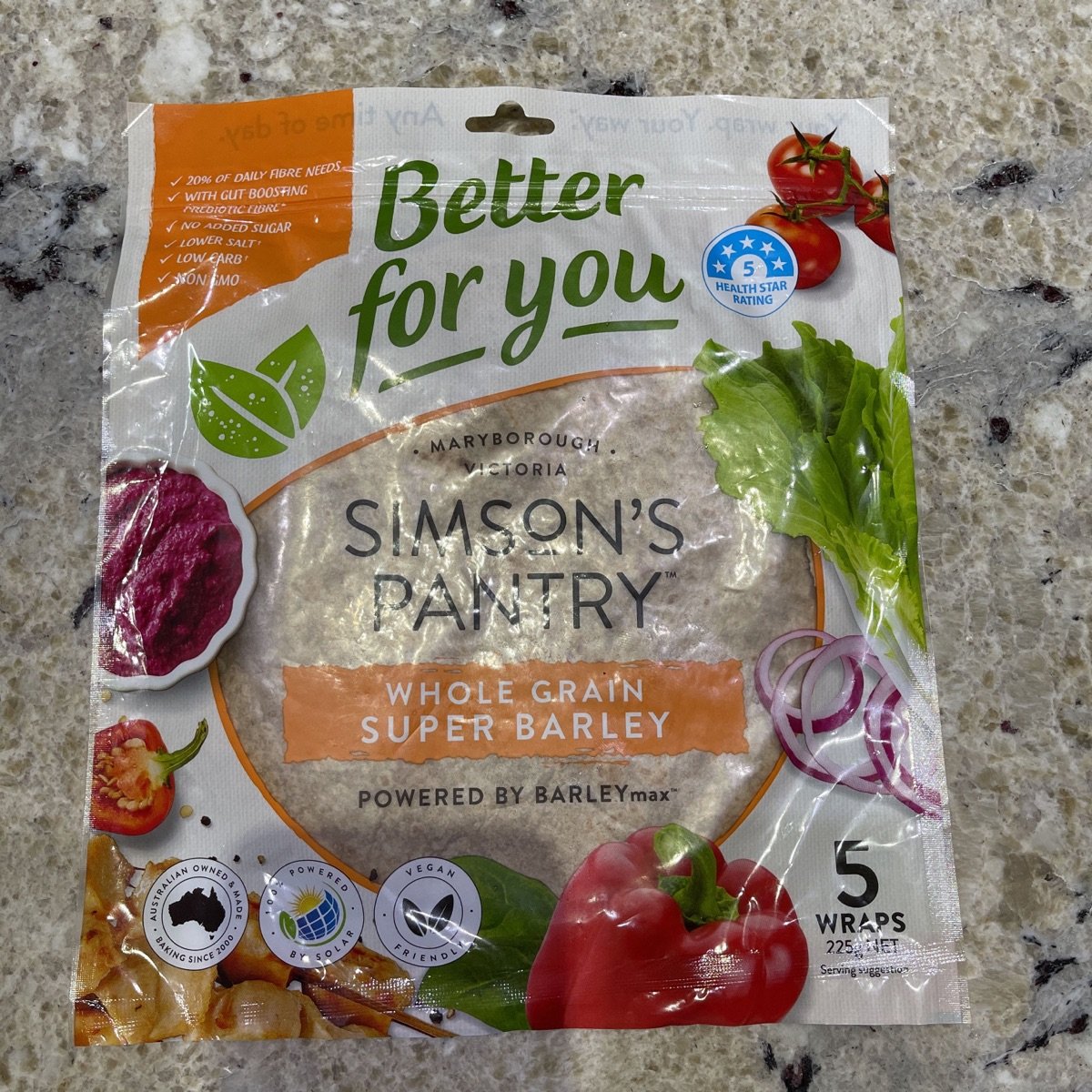 Wholegrain Super Barley wraps from Simsons pantry - Vegan Product ...