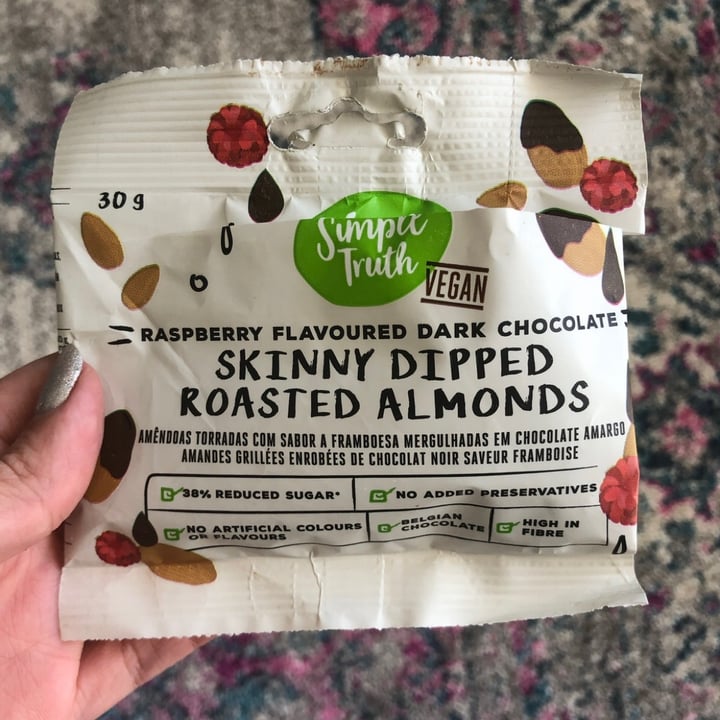 Simple Truth Skinny Dipped Roasted Almonds Raspberry Flavor Review ...