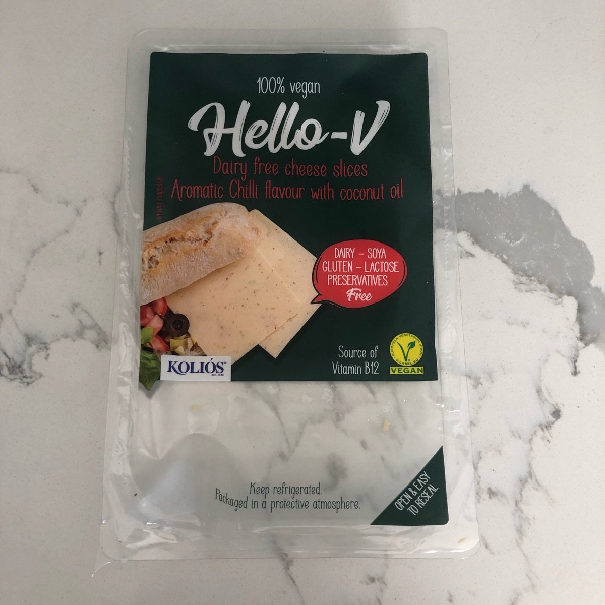 Dairy free cheese slices Aromatic chilli flavour from Hello-V - Vegan ...