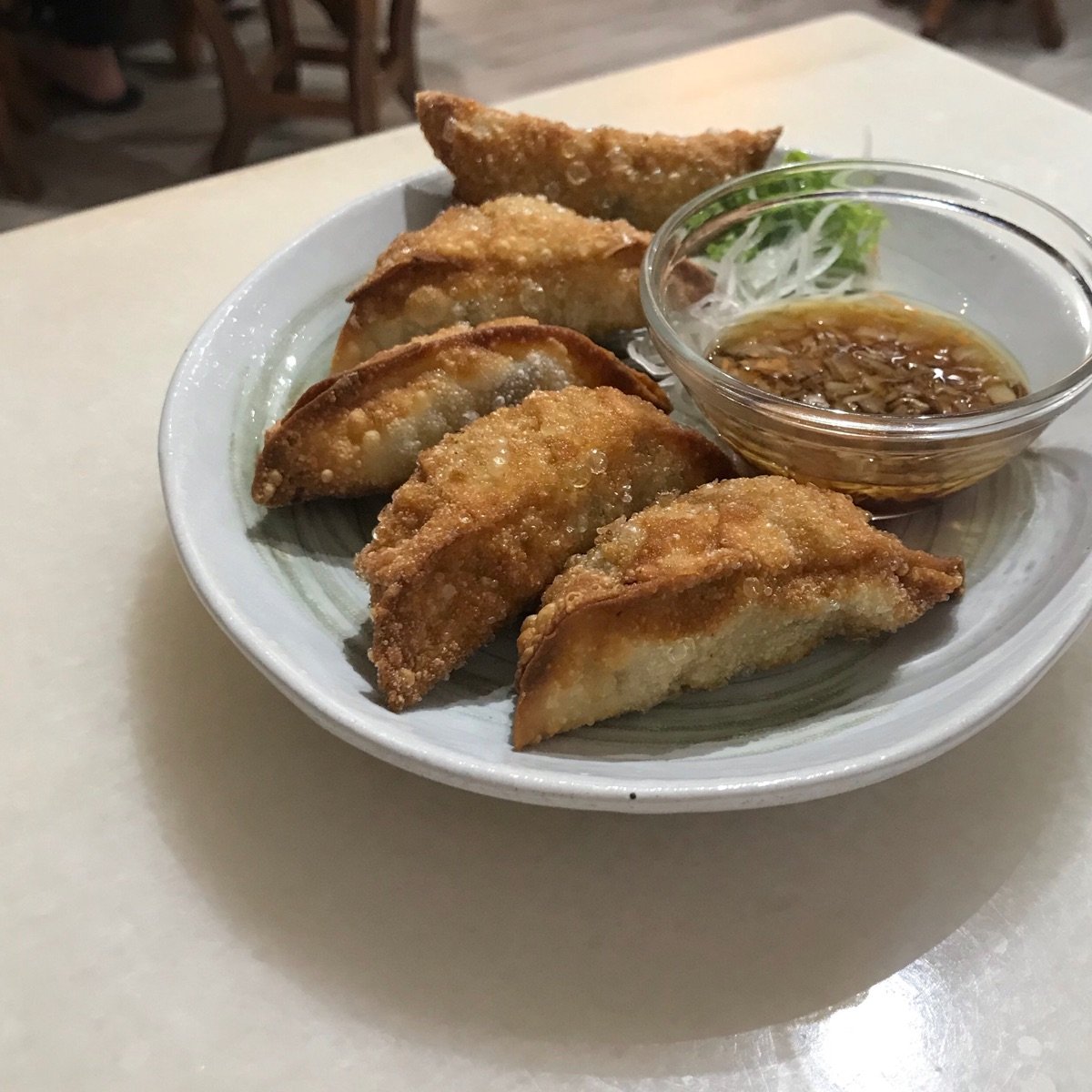 Deep-Fried House-Made Dumplings at Lucky Cat, Singapore - Vegan Dish ...
