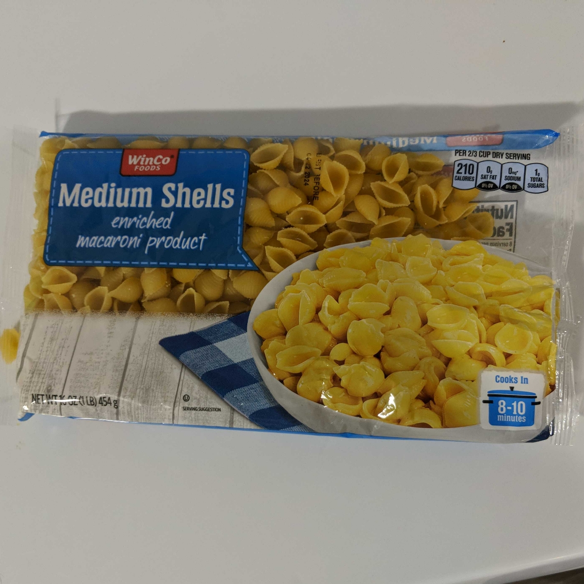 Medium Shells Enriched Macaroni Product from WinCo Foods - Vegan ...