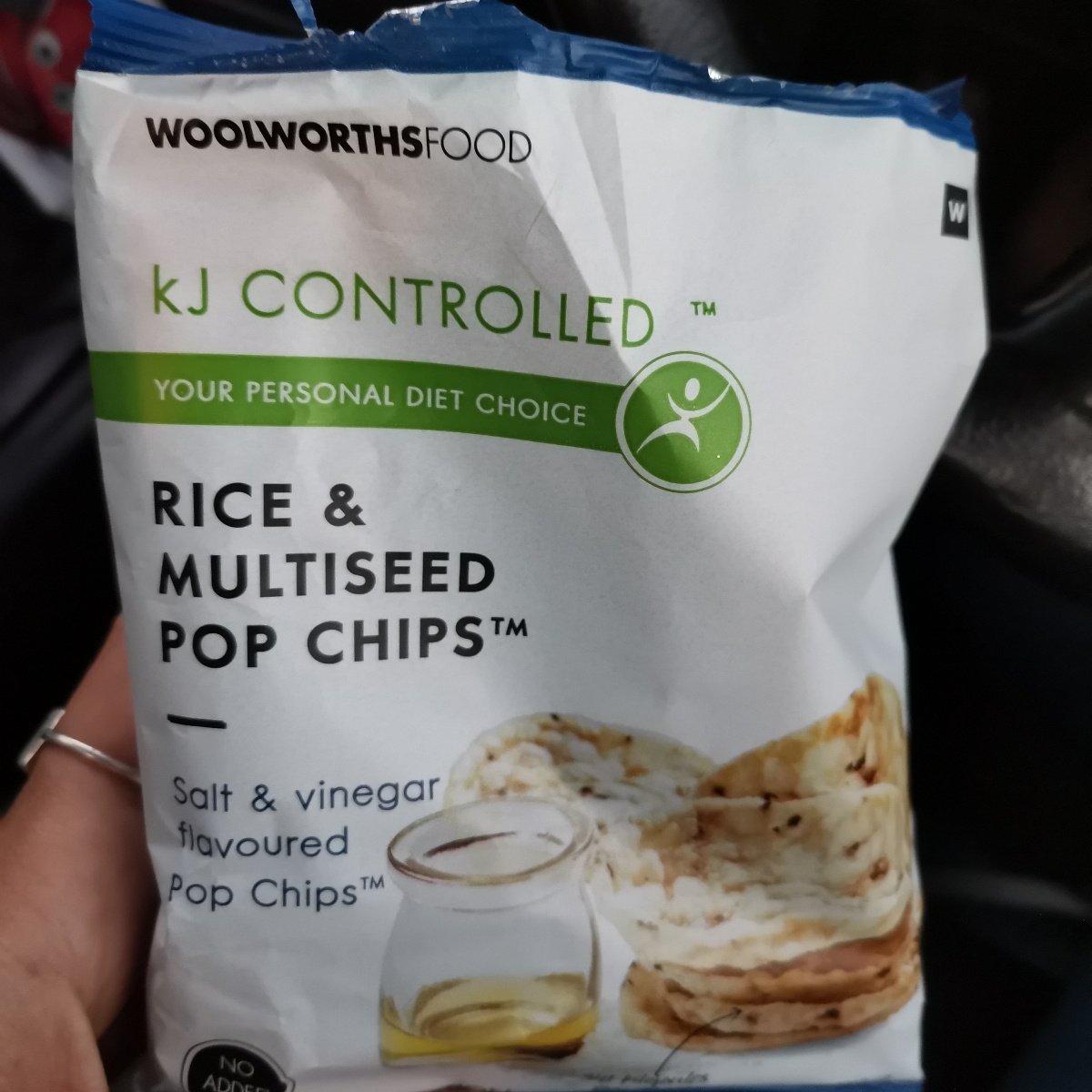 Rice & Multiseed Pop Chips Salt & Vinegar from Woolworths Food - Vegan ...