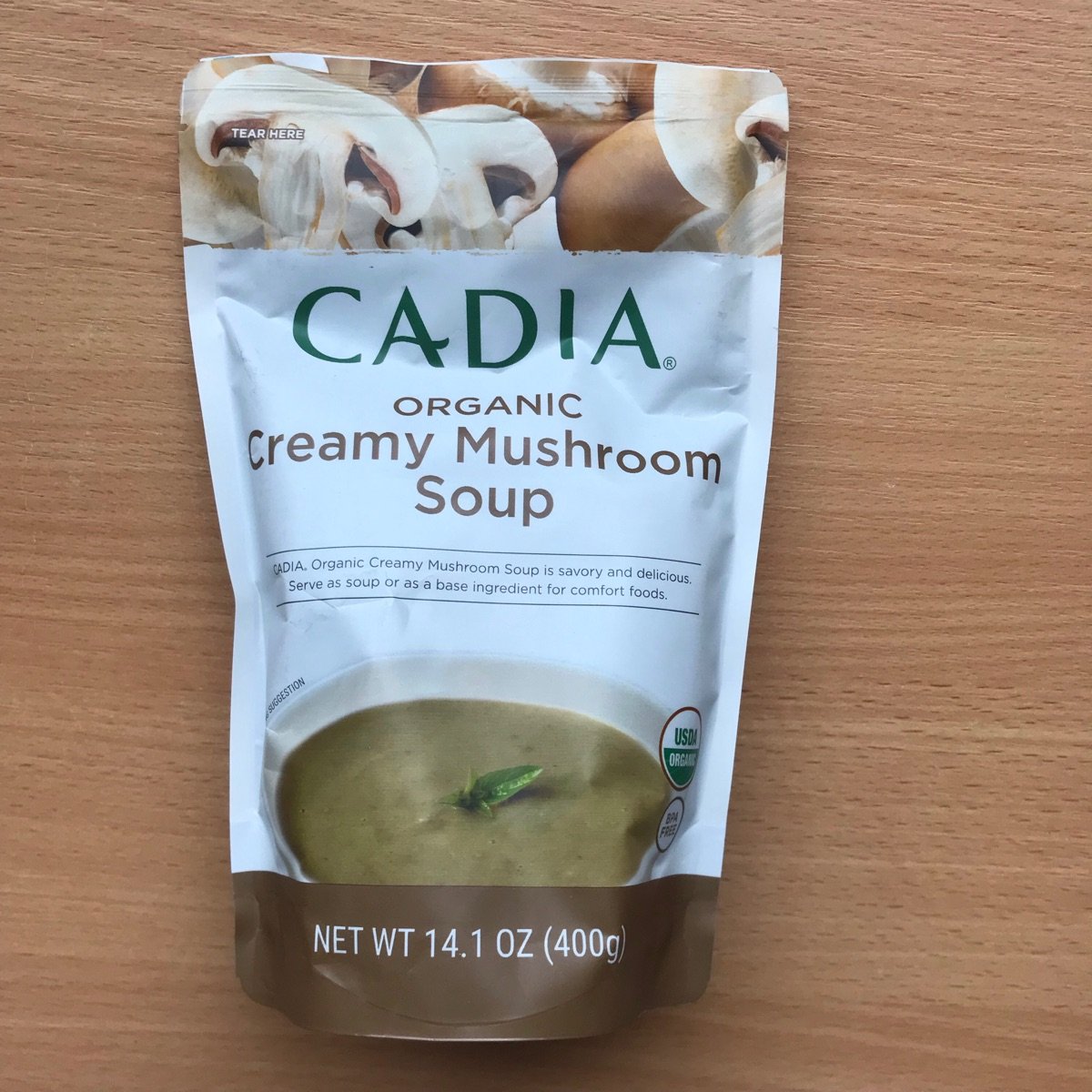 Organic Creamy Mushroom Soup from Cadia - Vegan Product Reviews ...