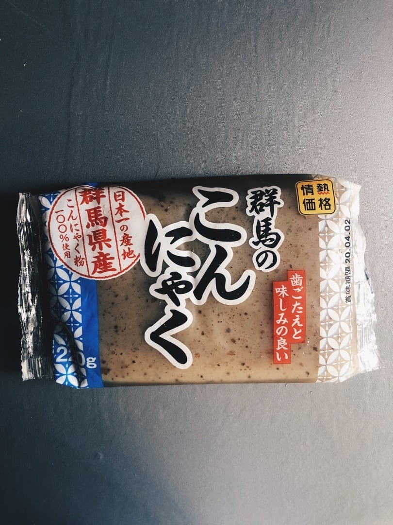 Konnyaku/Konjac Block (Seaweed) from DON DON DONKI - Vegan Product ...