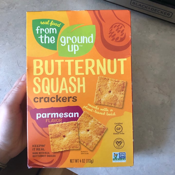 Real Food From The Ground Up Butternut Squash Crackers Parmesan Flavor ...