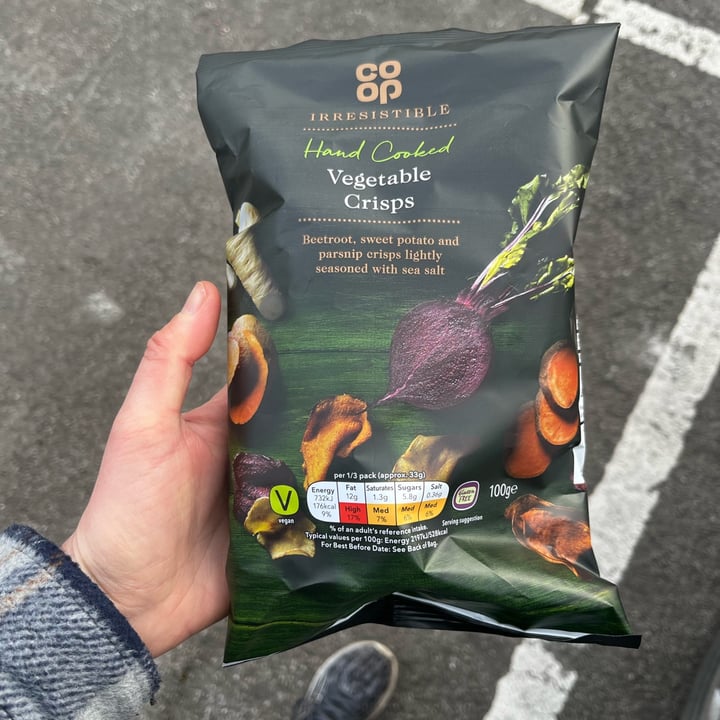 Coop hand cooked vegetable crisps Review | abillion
