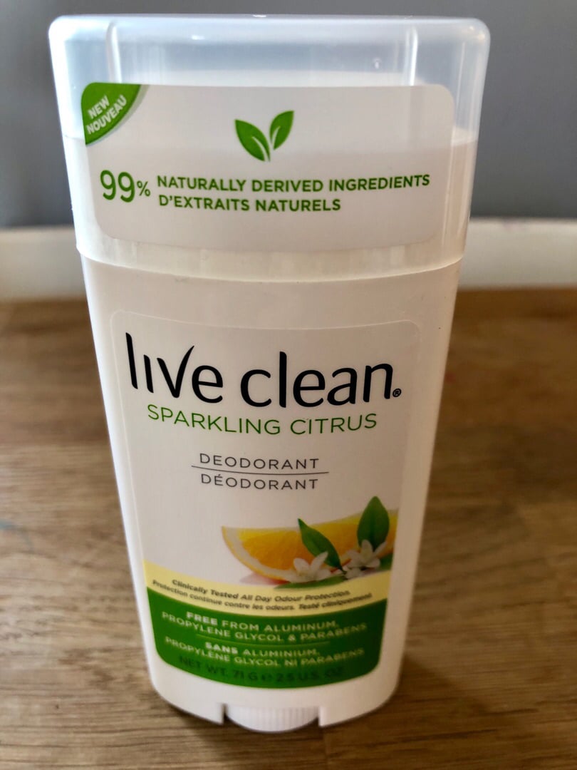 Sparkling Citrus Deodorant from Live Clean - Vegan Product Reviews ...