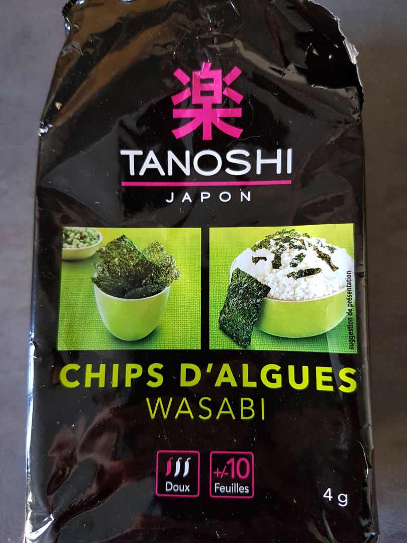 Chips d'algues au wasabi from Tanoshi - Vegan Product Reviews & Ratings ...