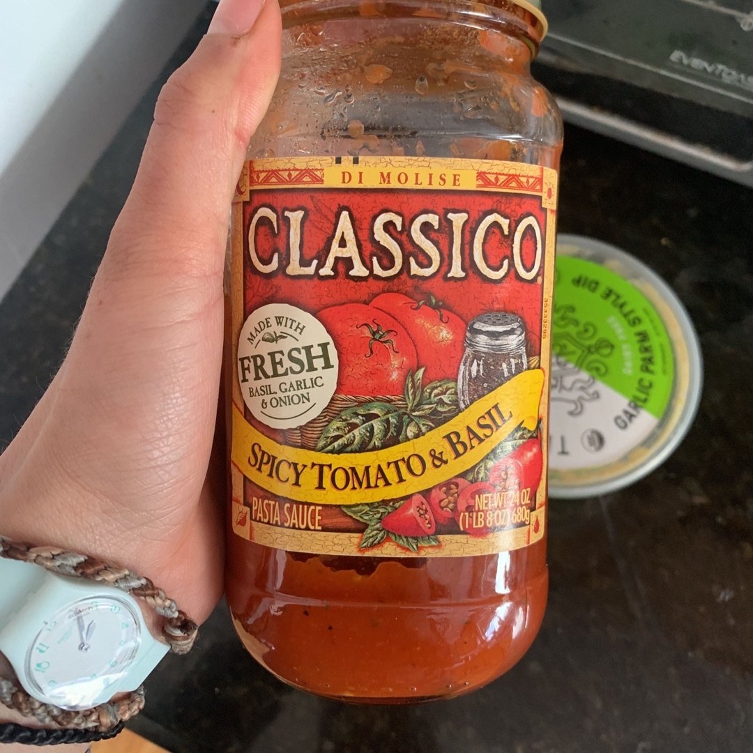 Spicy tomato basil from Classico - Vegan Product Reviews & Ratings ...