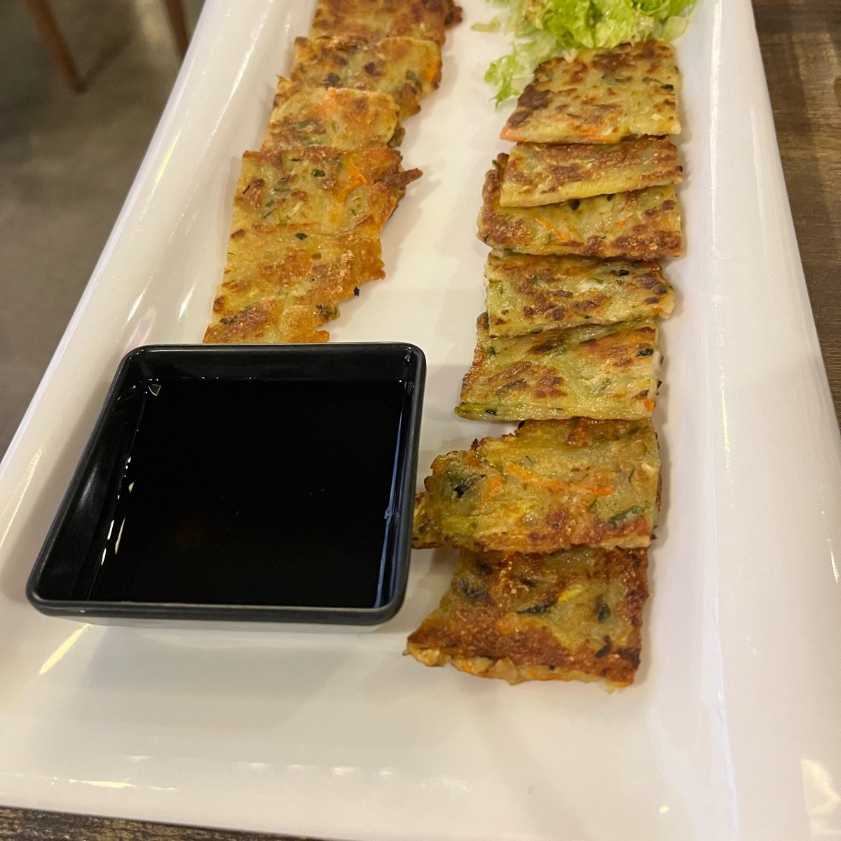 야채전 Yachae Jeon (Vegetable Pancake) at Daehwa Vegetarian, Singapore ...
