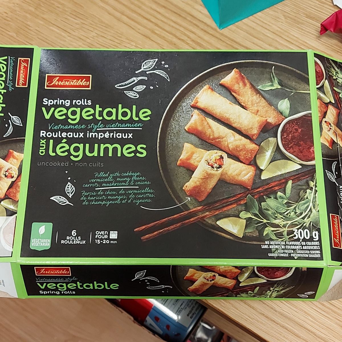 Vegetable spring rolls from Irresistibles - Vegan Product Reviews ...
