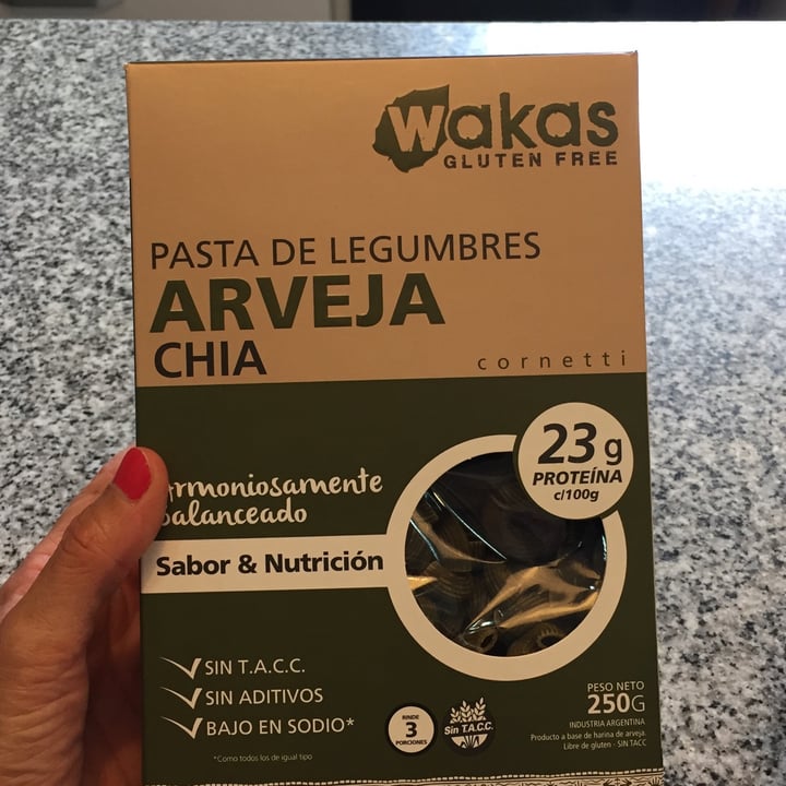 Wakas Pasta de Legumbres Arvejas y Chia Review | abillion