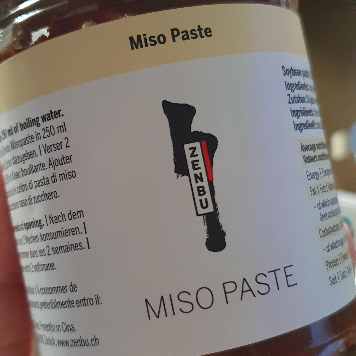 Miso Paste from Zenbu - Vegan Product Reviews & Ratings | abillion