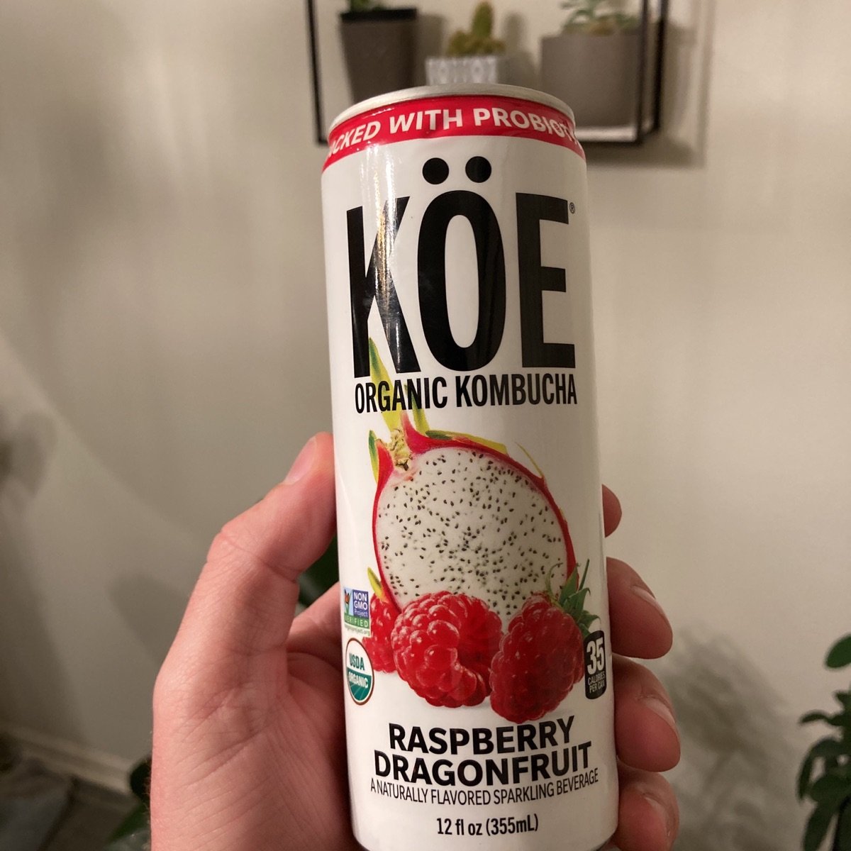 Organic Kombucha Raspberry Dragonfruit from Koe - Vegan Product Reviews ...