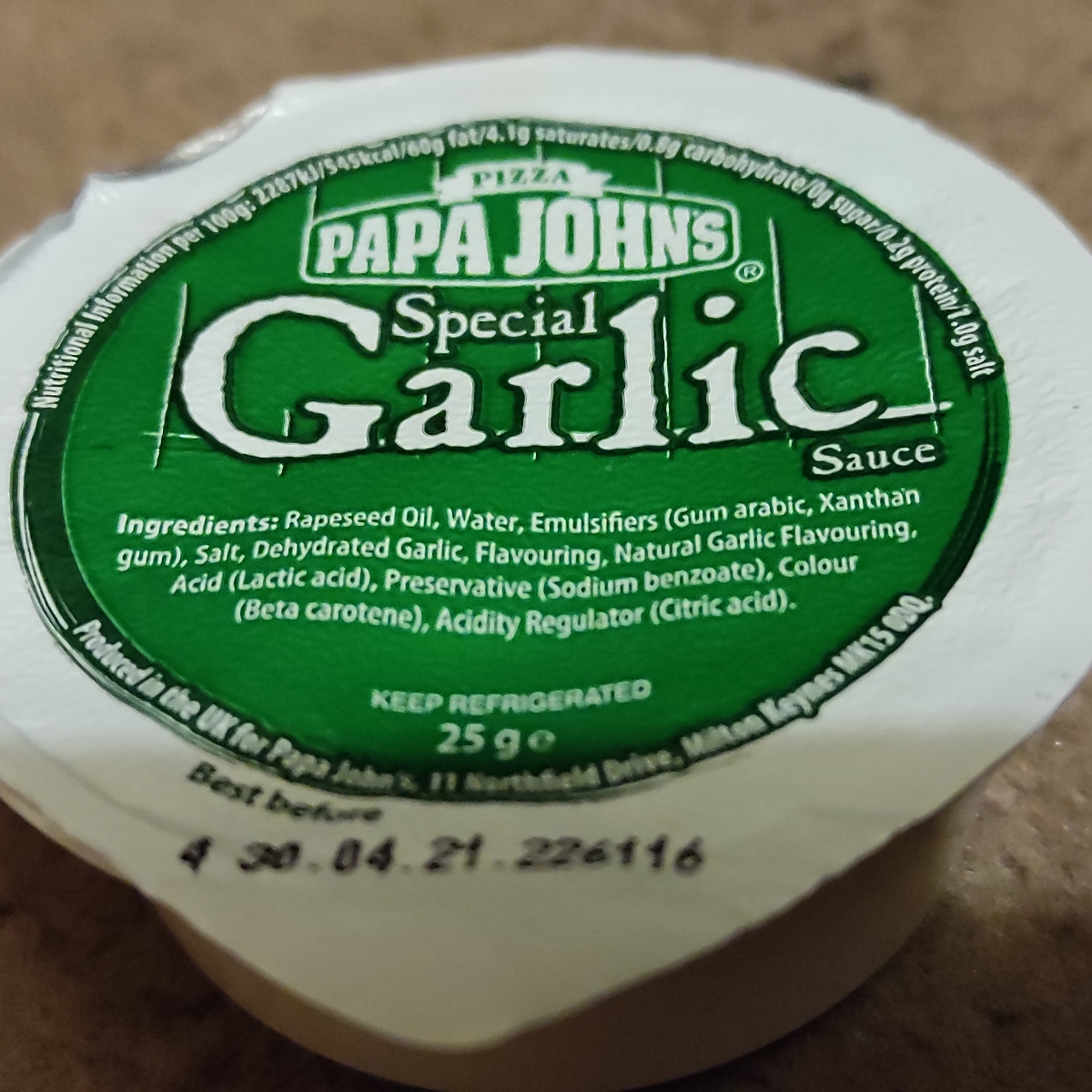 Papa johns Special garlic dip Reviews | abillion