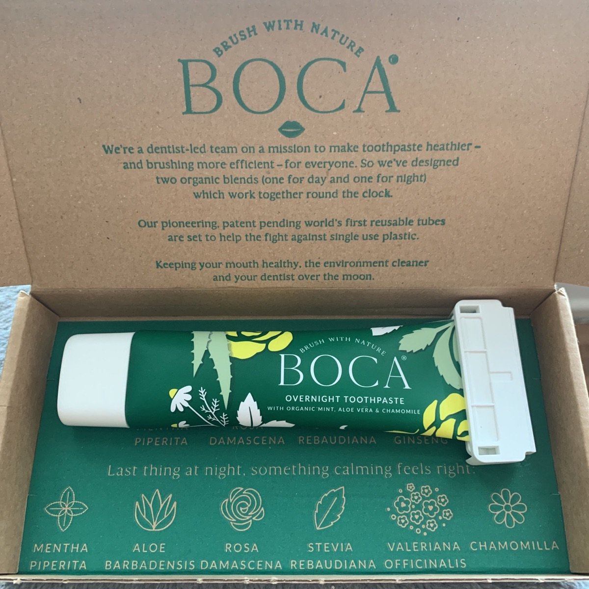Overnight toothpaste from BOCA - Vegan Product Reviews & Ratings | abillion