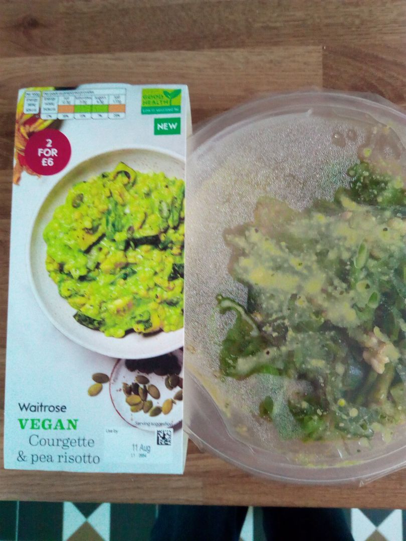Courgette and pea risotto from Waitrose - Vegan Product Reviews ...